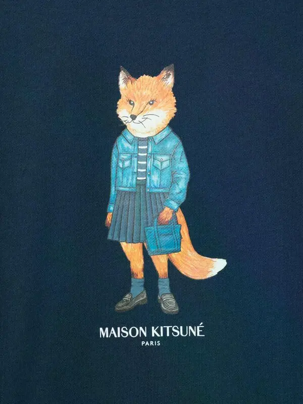 Maison Kitsuné Dressed Fox-print Sweatshirt