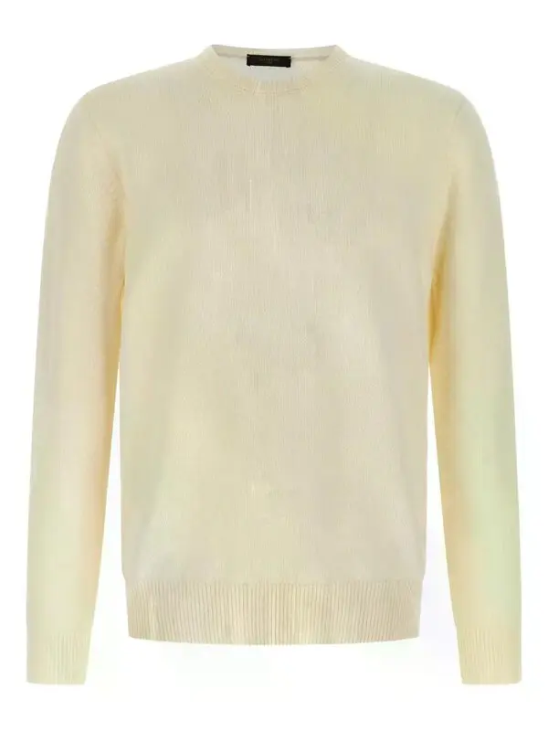ZANONE Crew-neck Long-sleeves Sweater - White