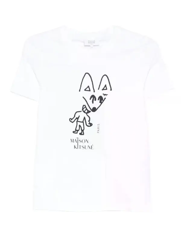 Maison Kitsuné Fox Graphic T-shirt - White