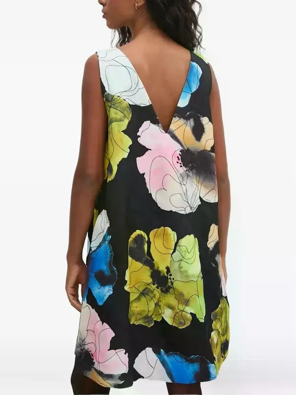 Stine Goya Watercolor Bloom Floral-print Mini Dress