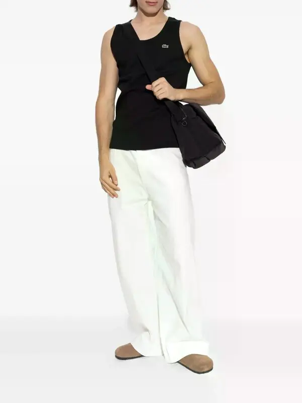 Lacoste Ribbed-knit Tank Top
