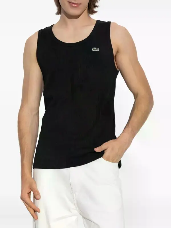 Lacoste Ribbed-knit Tank Top