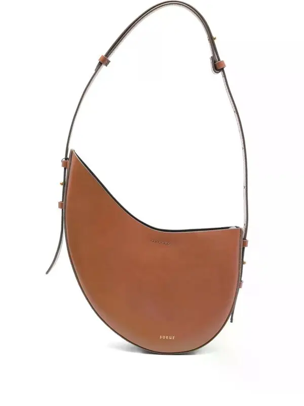 Soeur Small Leather Shoulder Bag - Brown