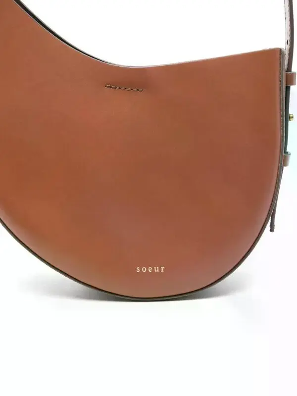 Soeur Small Leather Shoulder Bag - Brown