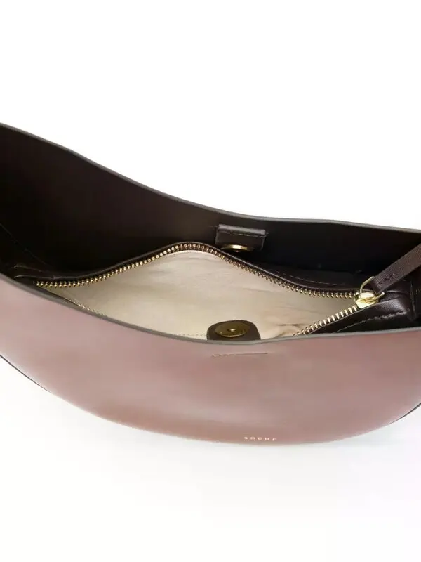 Soeur Small Leather Shoulder Bag - Brown