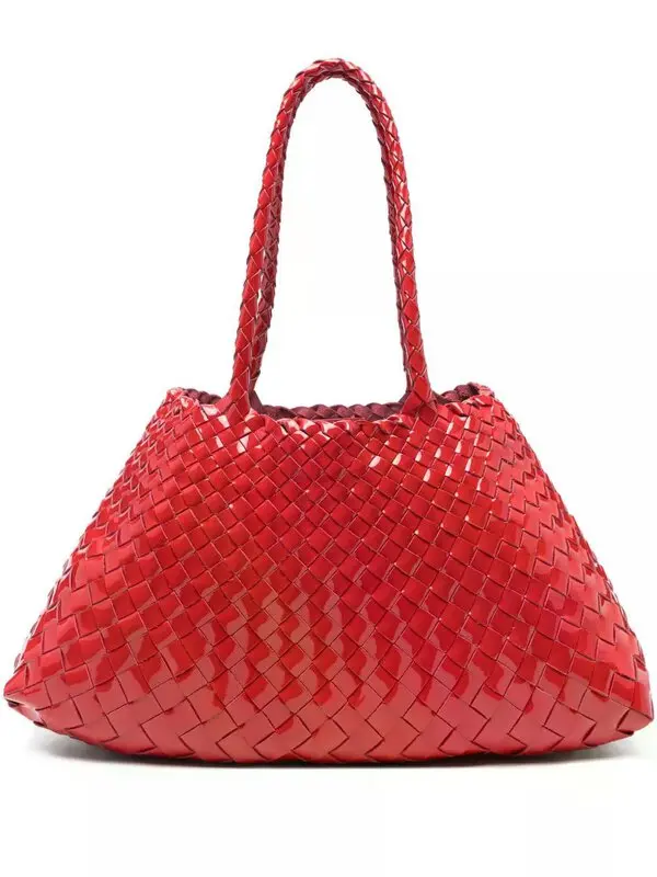 Dragon Diffusion Santa Croce Woven-leather Tote