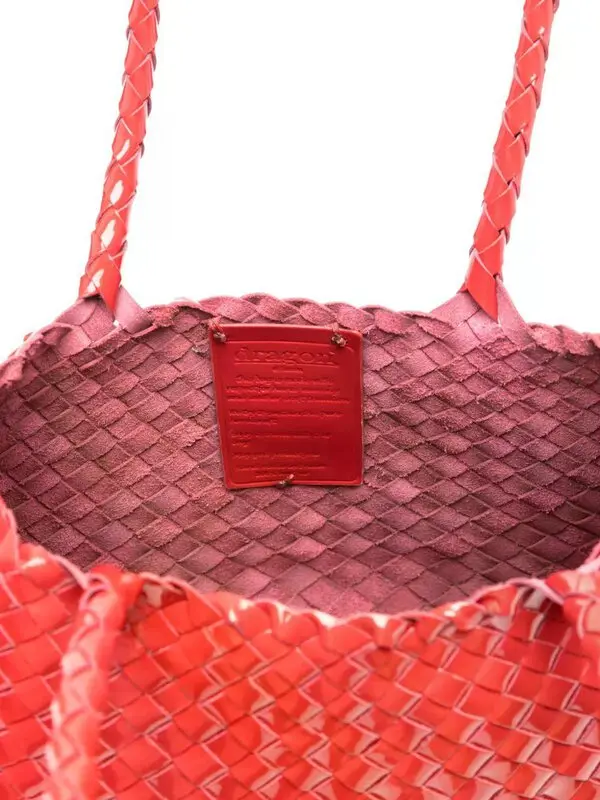 Dragon Diffusion Santa Croce Woven-leather Tote