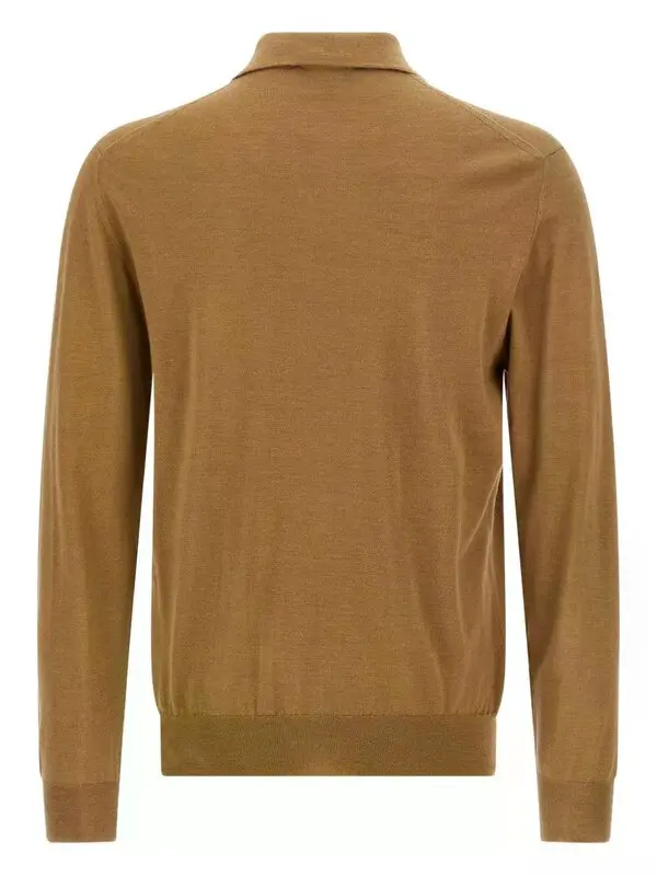 ZANONE Cashmere-silk Blend Polo-neck Sweater - Brown
