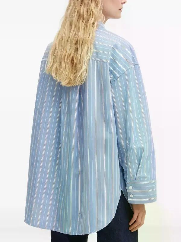 SAMSOE SAMSOE Striped Button-down Shirt