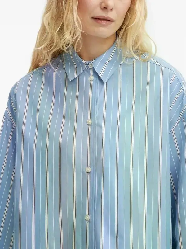 SAMSOE SAMSOE Striped Button-down Shirt