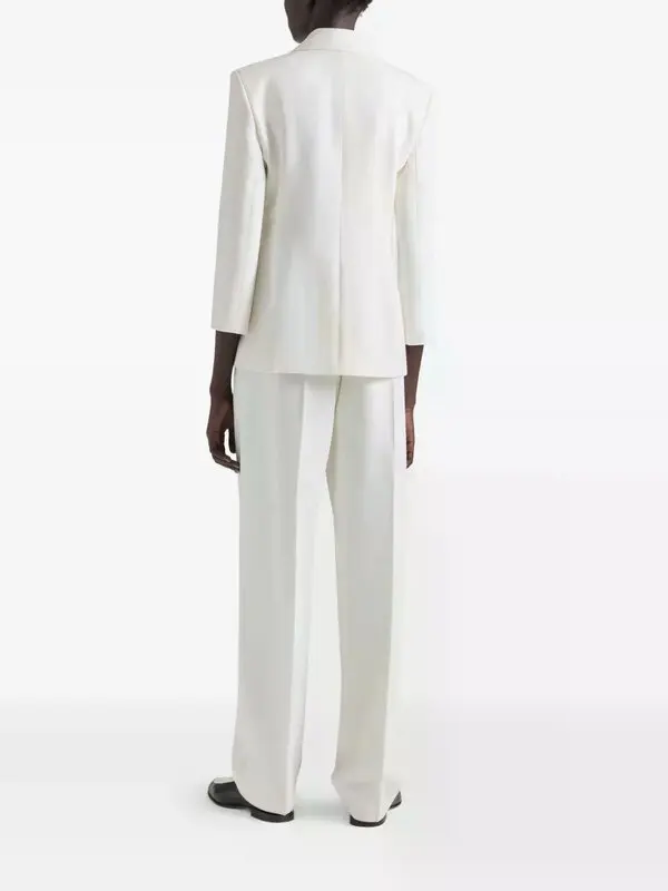 Givenchy Pleated Wool Trousers - White