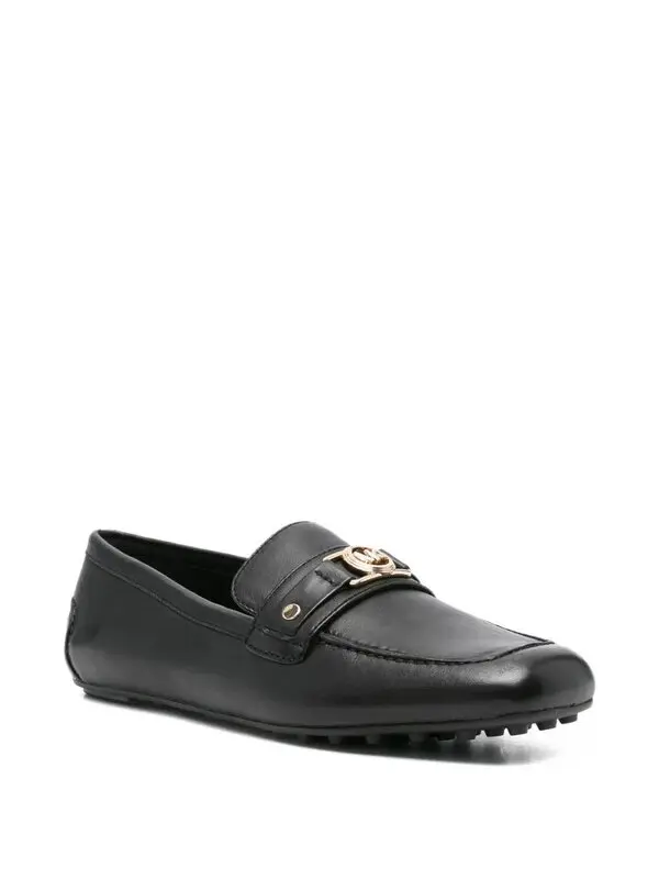 Michael Kors Leather Logo-plaque Loafers