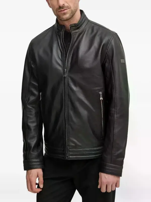 JOOP! Leather Zip-fastening Jacket