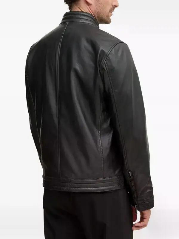 JOOP! Leather Zip-fastening Jacket