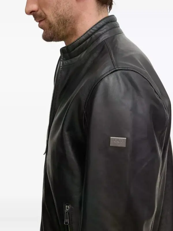 JOOP! Leather Zip-fastening Jacket