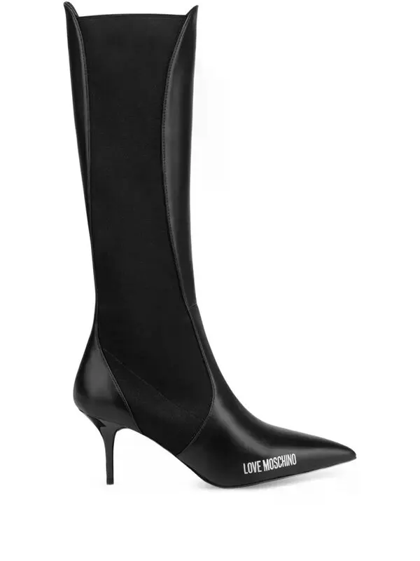 Moschino Leather Knee-high Boots
