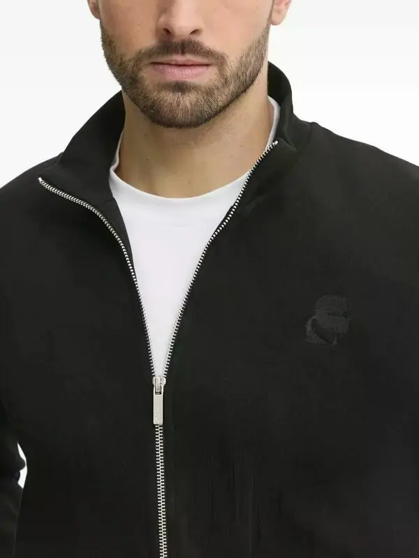 Karl Lagerfeld Zip-fastening Logo-embroidered Sweatshirt
