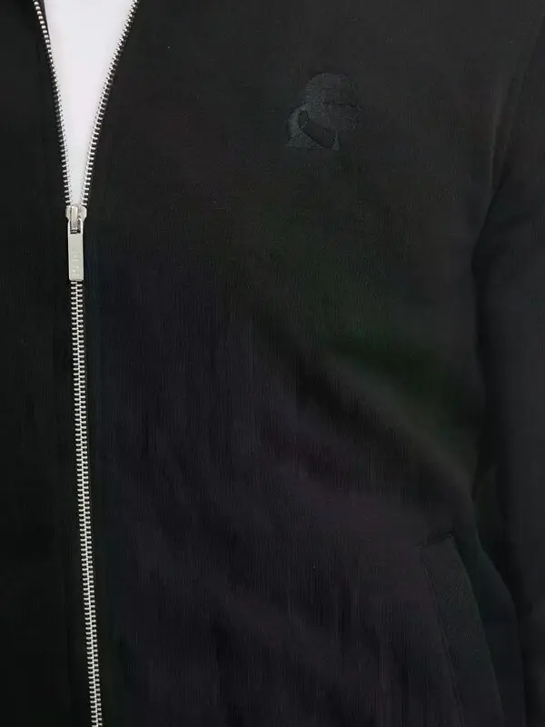 Karl Lagerfeld Zip-fastening Logo-embroidered Sweatshirt