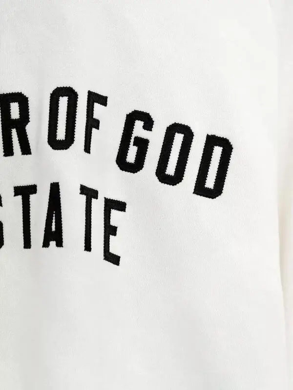 Fear Of God Logo-embroidered Hoodie