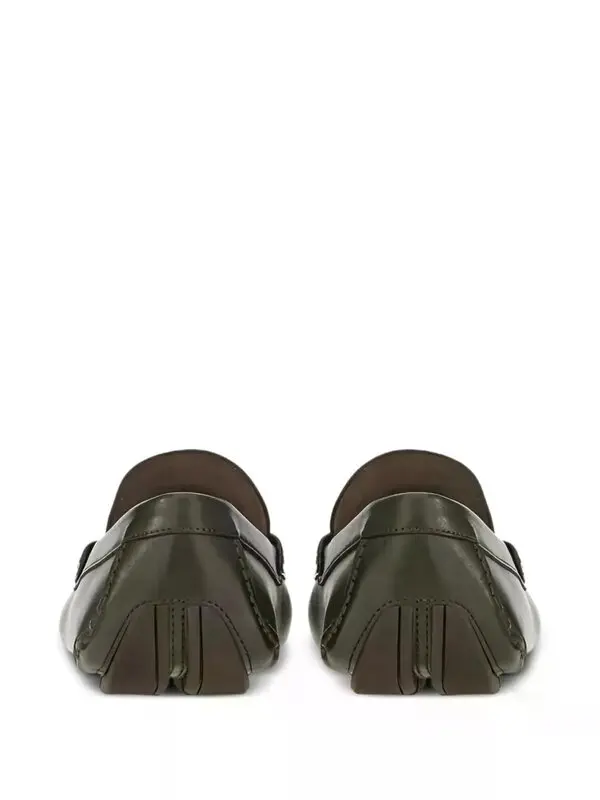 FERRAGAMO Penny-slot Leather Loafers - Brown