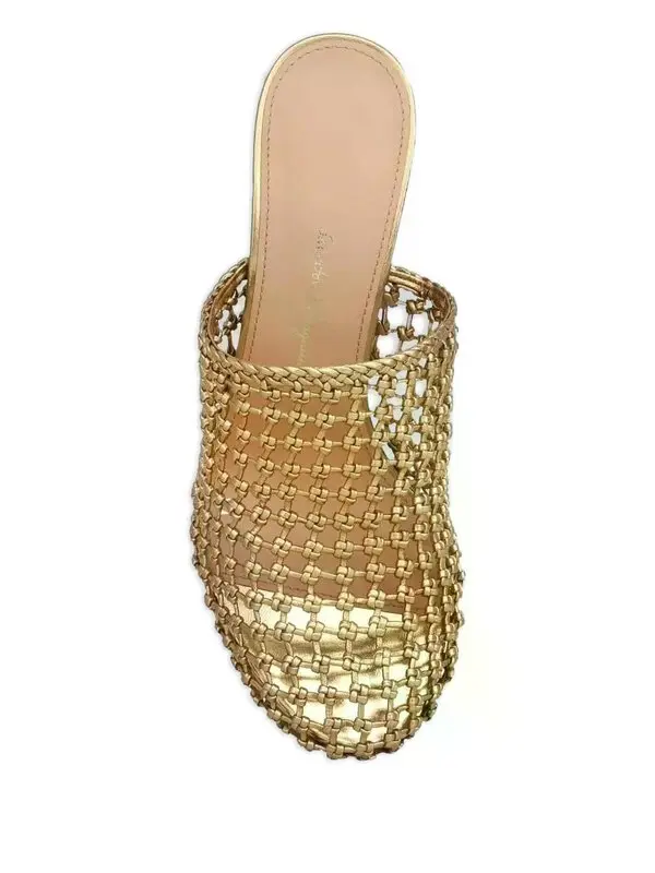 FERRAGAMO High-heeled Mules - Gold