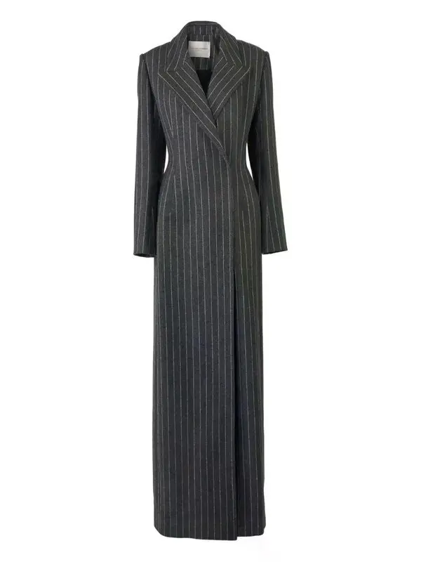 Carolina Herrera Peak-lapel Pinstripe Coat
