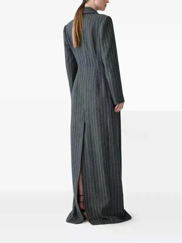 Carolina Herrera Peak-lapel Pinstripe Coat