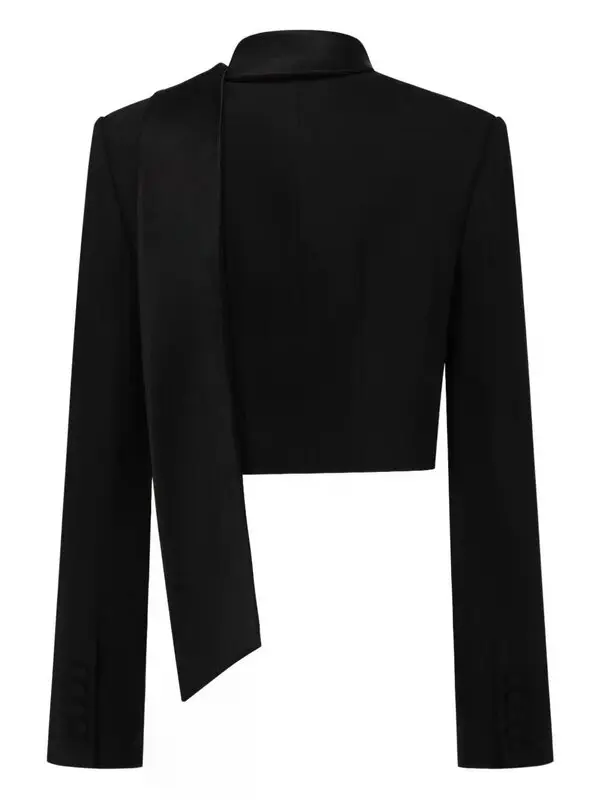 OUDE WAAG Asymmetric Tie Bolero Blazer