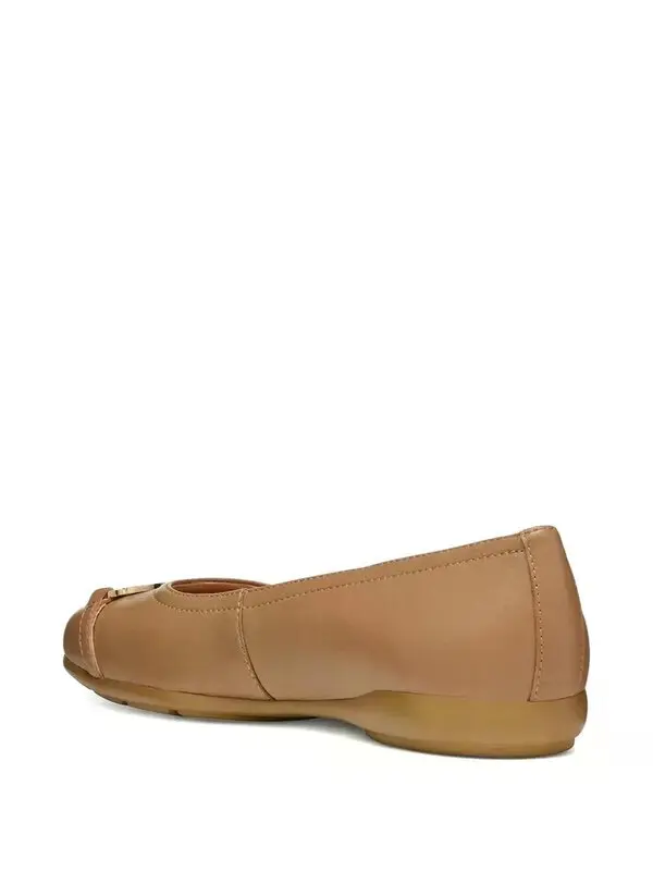 Geox Annytah Plaque-embellishment Ballet Flats - Brown
