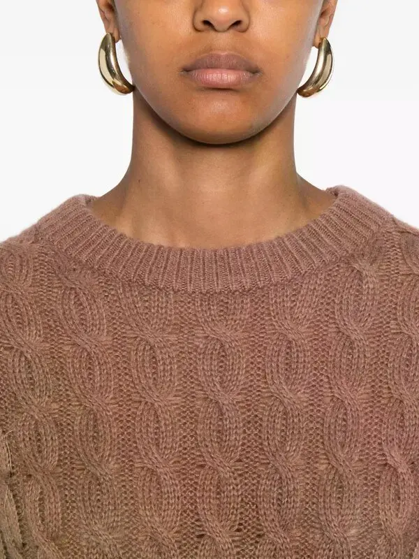 Dorothee Schumacher Cable-knit Short-sleeve Sweater
