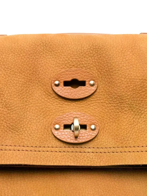 ZANELLATO Medium A'spasso Stud-embellished Tote - Brown