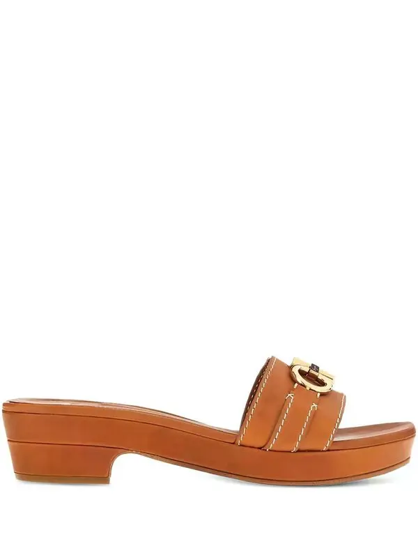FERRAGAMO Leather Heeled Sandals