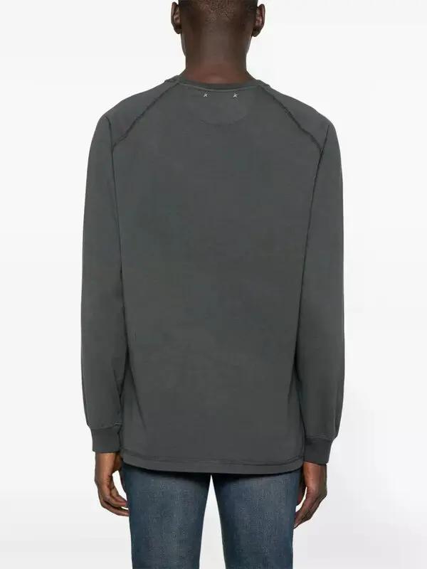 GOLDEN GOOSE Rose-print Raglan T-shirt