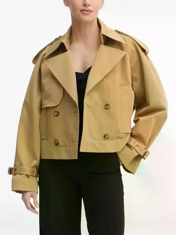 IVY OAK Double-breasted Cotton Jacket