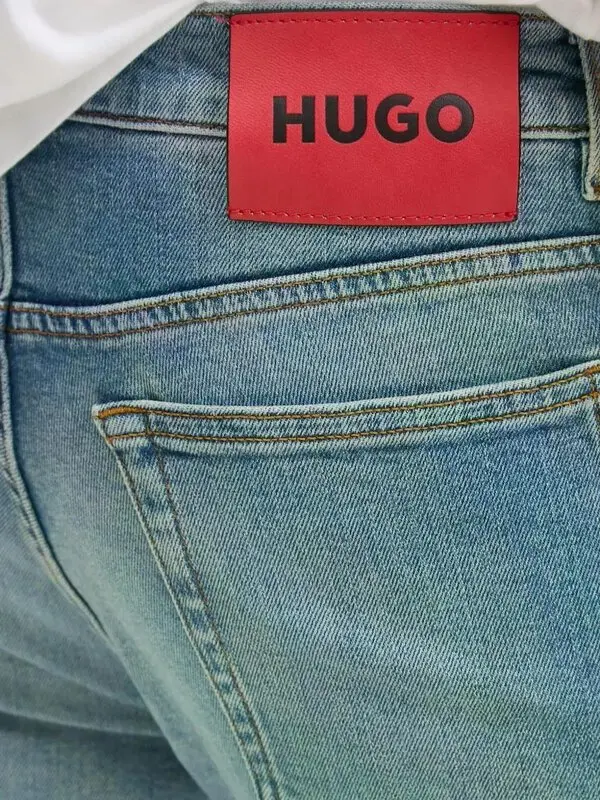 Hugo Leather-patch Jeans