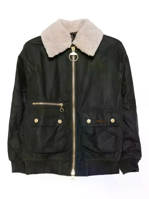 Barbour Shearling-collar Zip-front Jacket