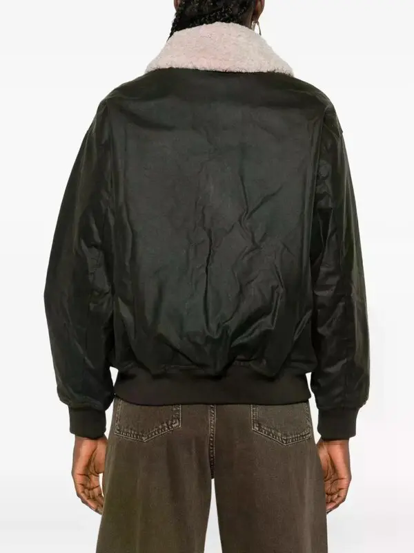 Barbour Shearling-collar Zip-front Jacket