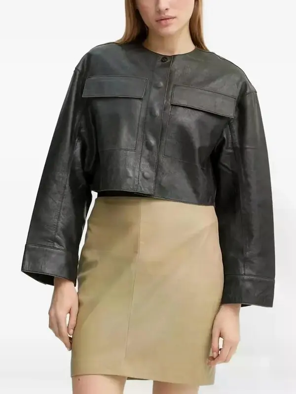 Day Birger Et Mikkelsen Malik Cropped Leather Jacket