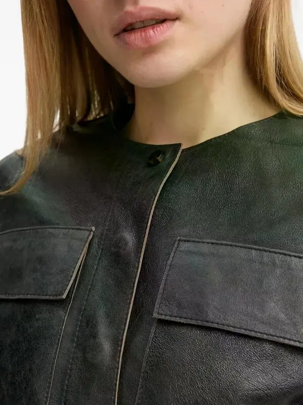 Day Birger Et Mikkelsen Malik Cropped Leather Jacket