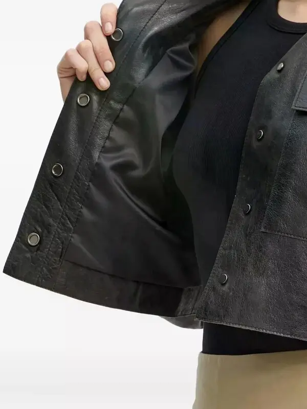 Day Birger Et Mikkelsen Malik Cropped Leather Jacket