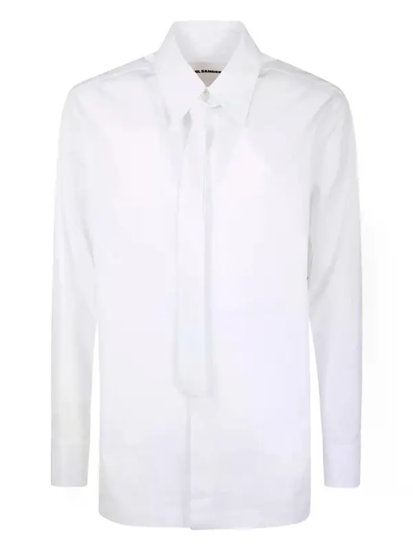 JIL SANDER Tie-neck Shirt - White