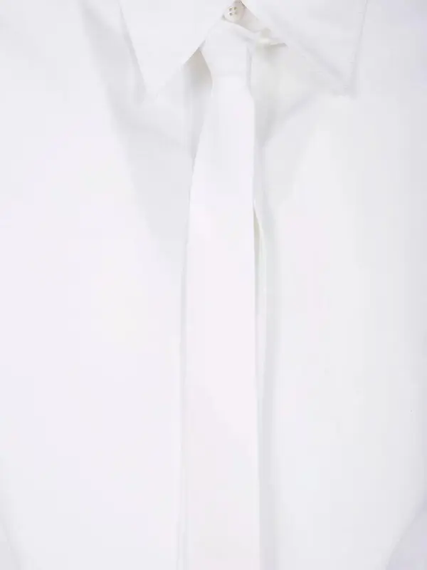 JIL SANDER Tie-neck Shirt - White