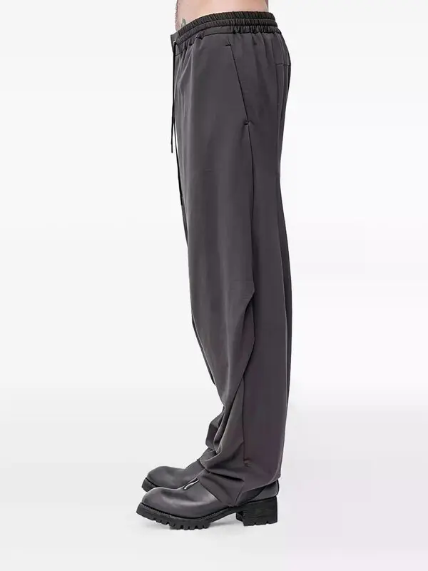 DEVOA Drawstring Wide-leg Trousers