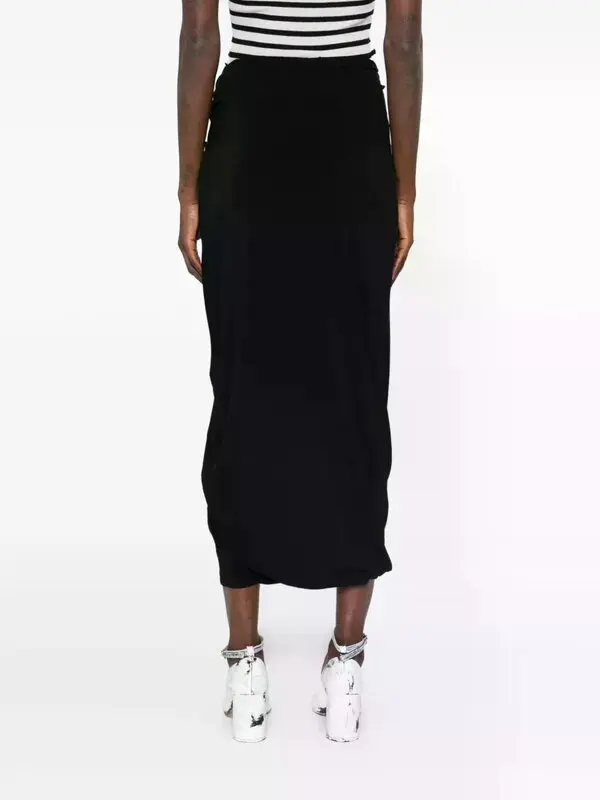 JEAN PAUL GAULTIER Ring-detail Side-split Midi Skirt