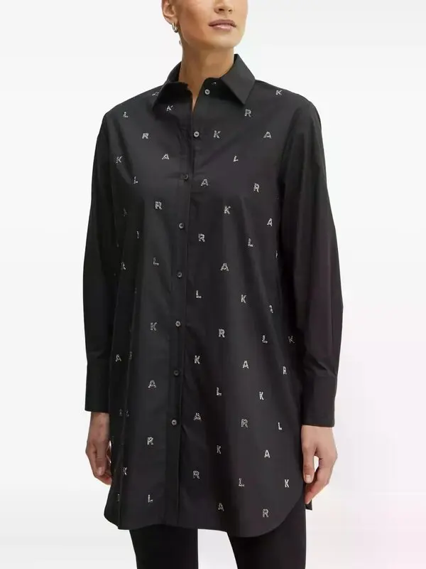 Karl Lagerfeld Organic Cotton Embellished Shirt
