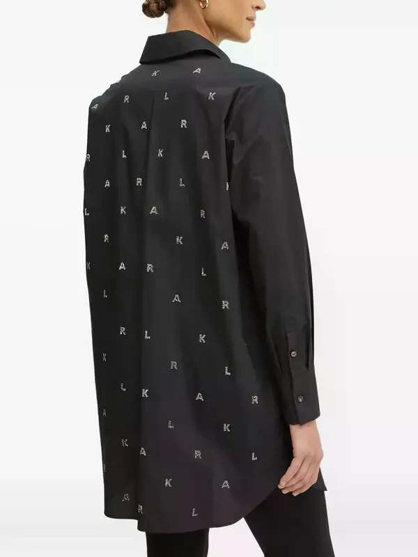 Karl Lagerfeld Organic Cotton Embellished Shirt