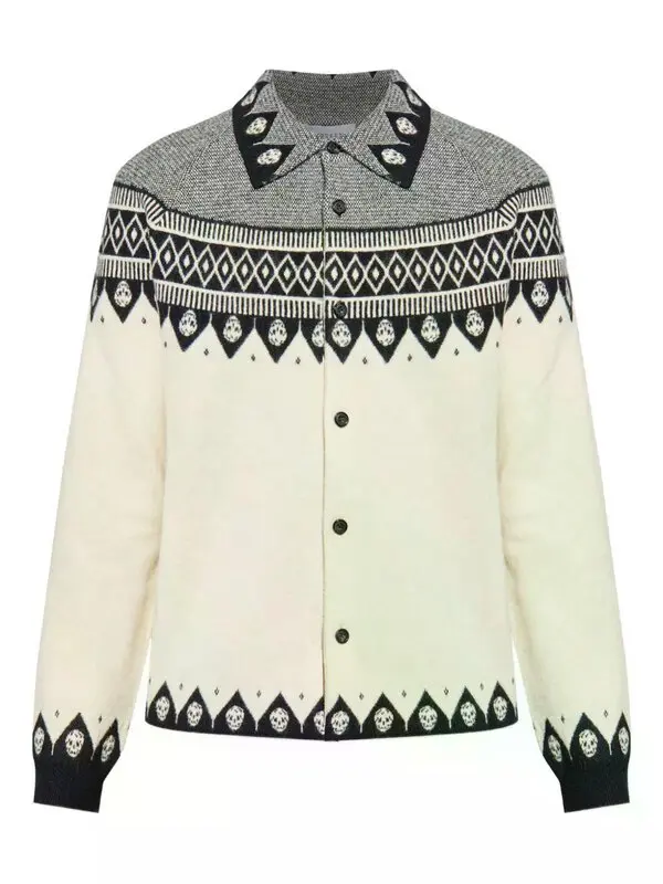 Alexander McQueen Skull-motif Wool Cardigan
