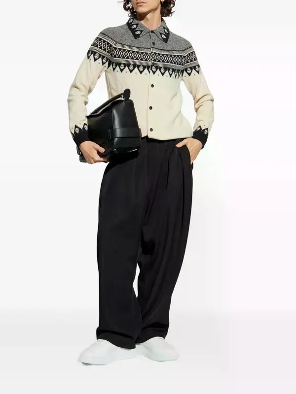 Alexander McQueen Skull-motif Wool Cardigan