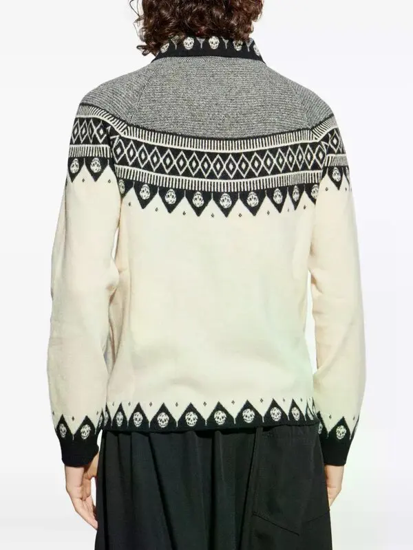 Alexander McQueen Skull-motif Wool Cardigan