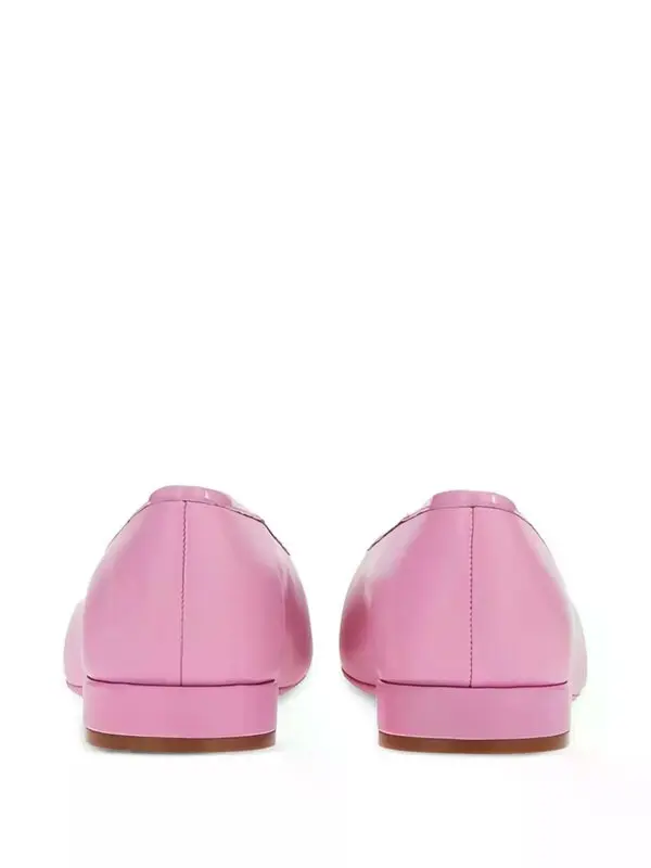 FERRAGAMO Buckle Leather Ballerinas
